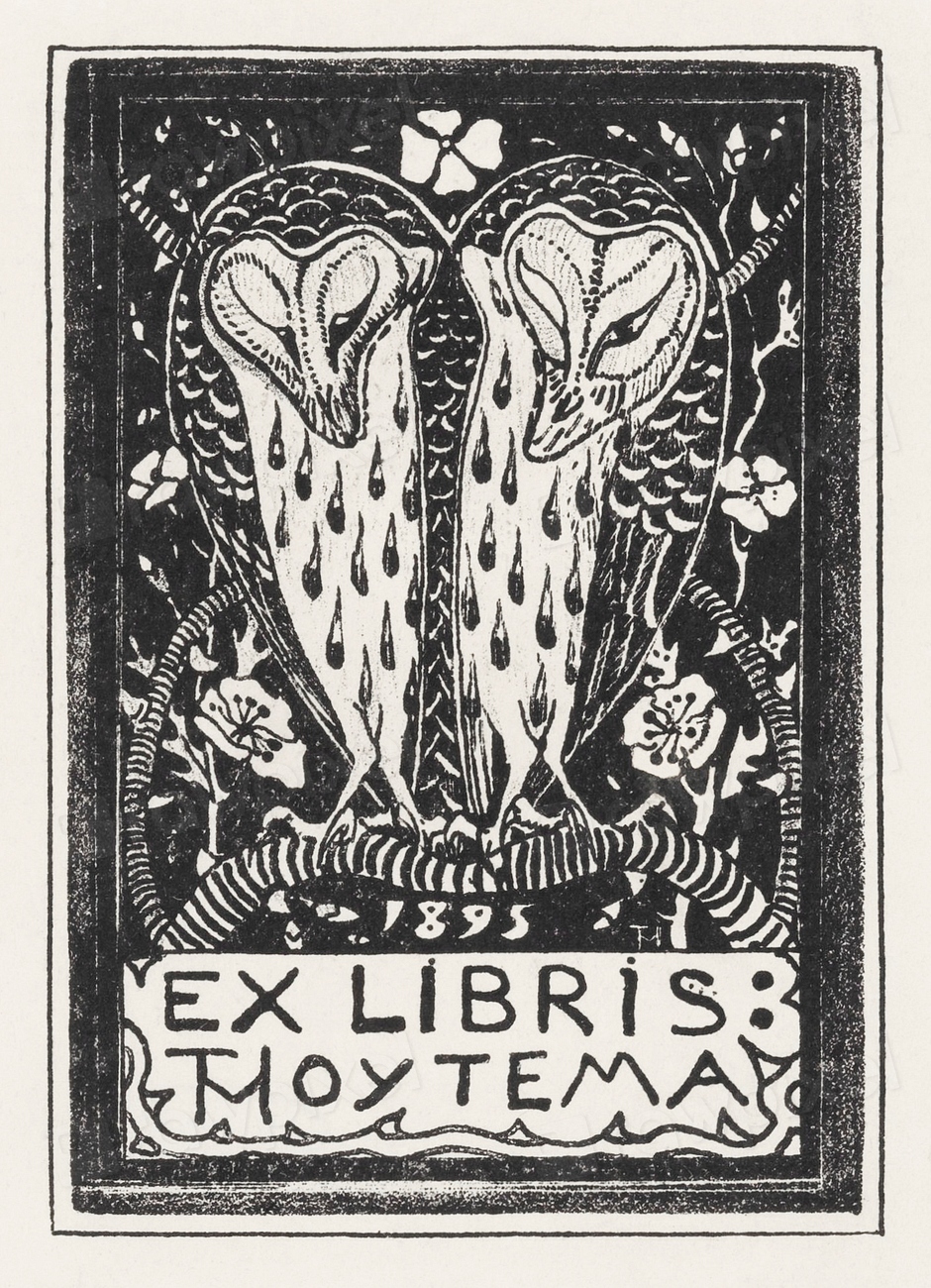 Ex libris van Theo van | Free Photo Illustration - rawpixel