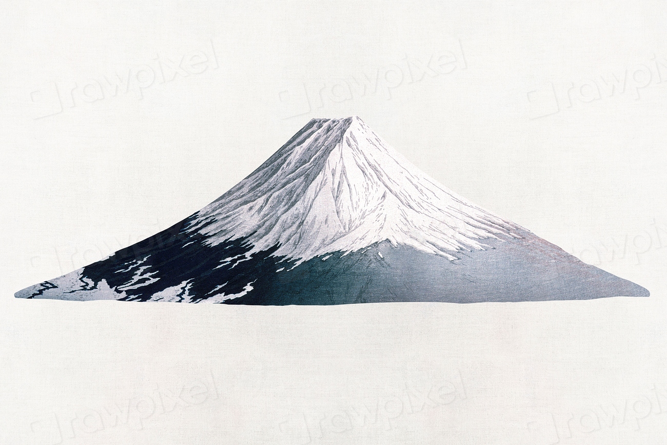 Mount Fuji collage element Hokusai's | Premium PSD - rawpixel