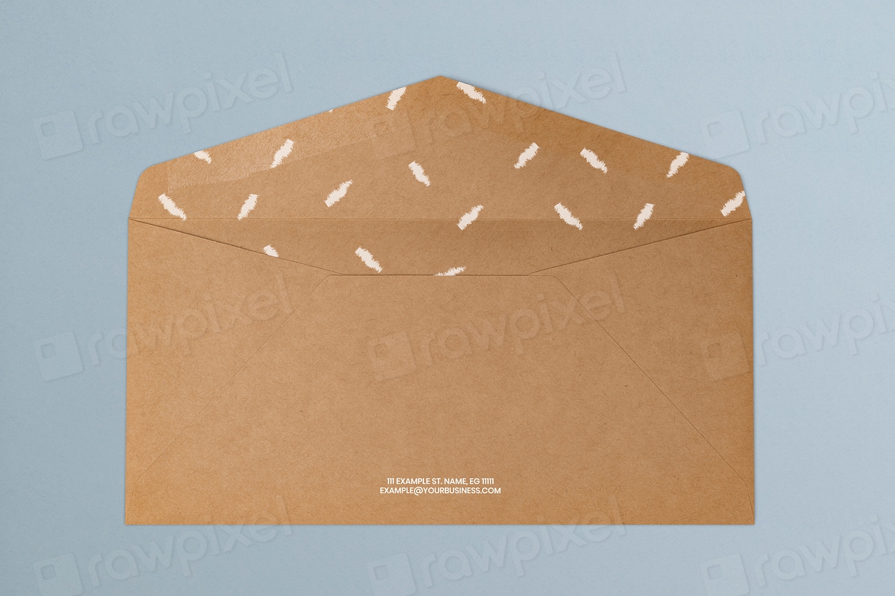 Brown envelope mockup, aesthetic stationery, | Premium PSD Mockup ...