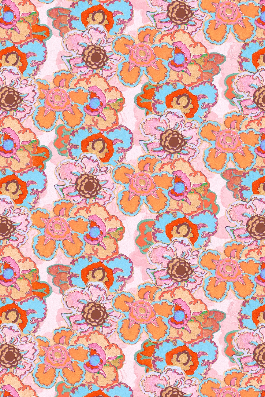 Vintage feminine background, floral pattern | Free Photo - rawpixel