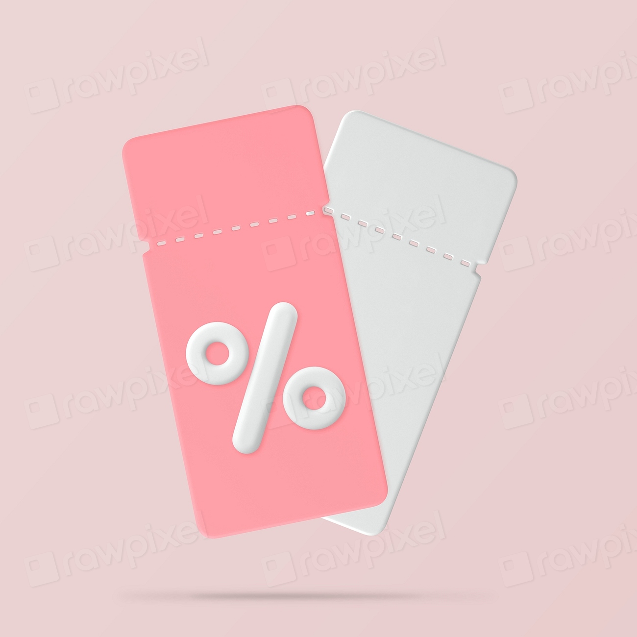 Pink ticket clipart, 3D pass | Premium PSD - rawpixel