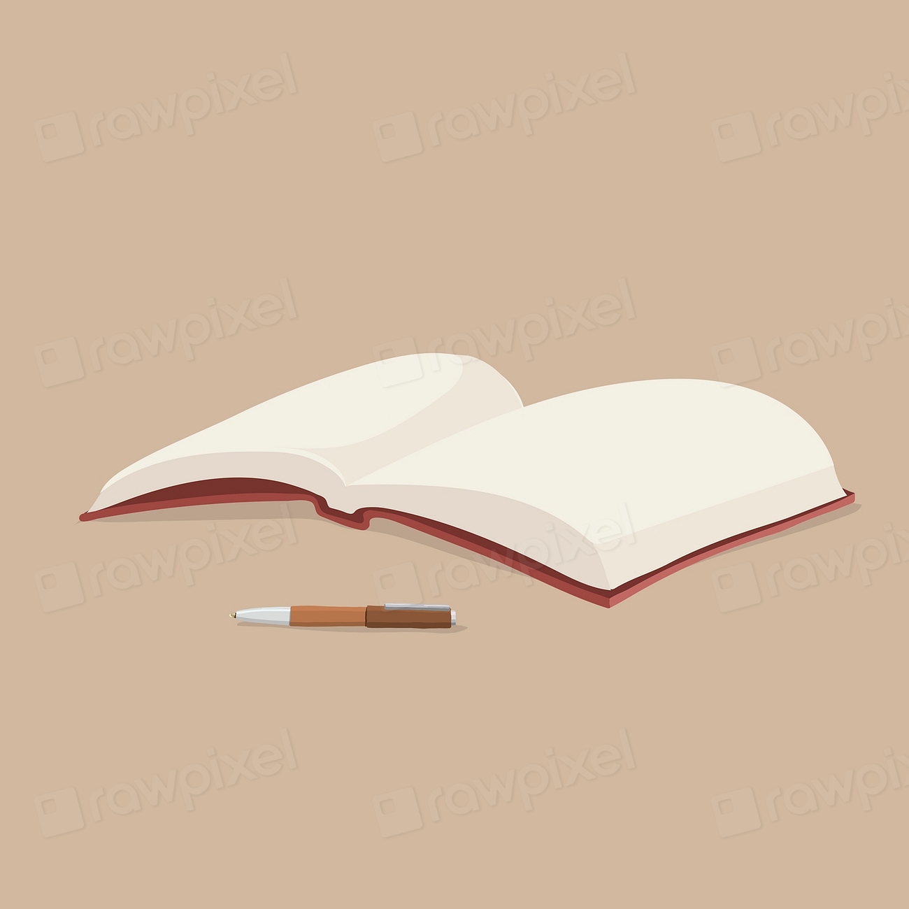 Open notebook clipart, aesthetic illustration | PSD Illustration - rawpixel