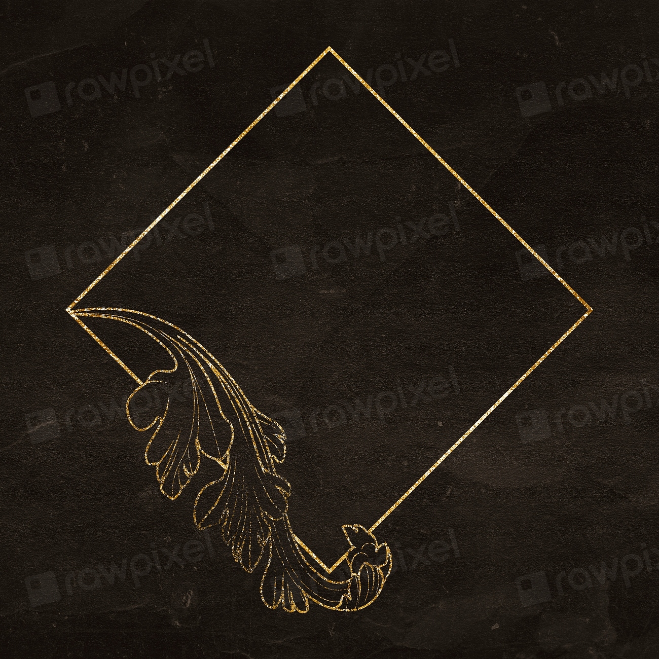 Gold flower frame, aesthetic vintage | Premium PSD - rawpixel