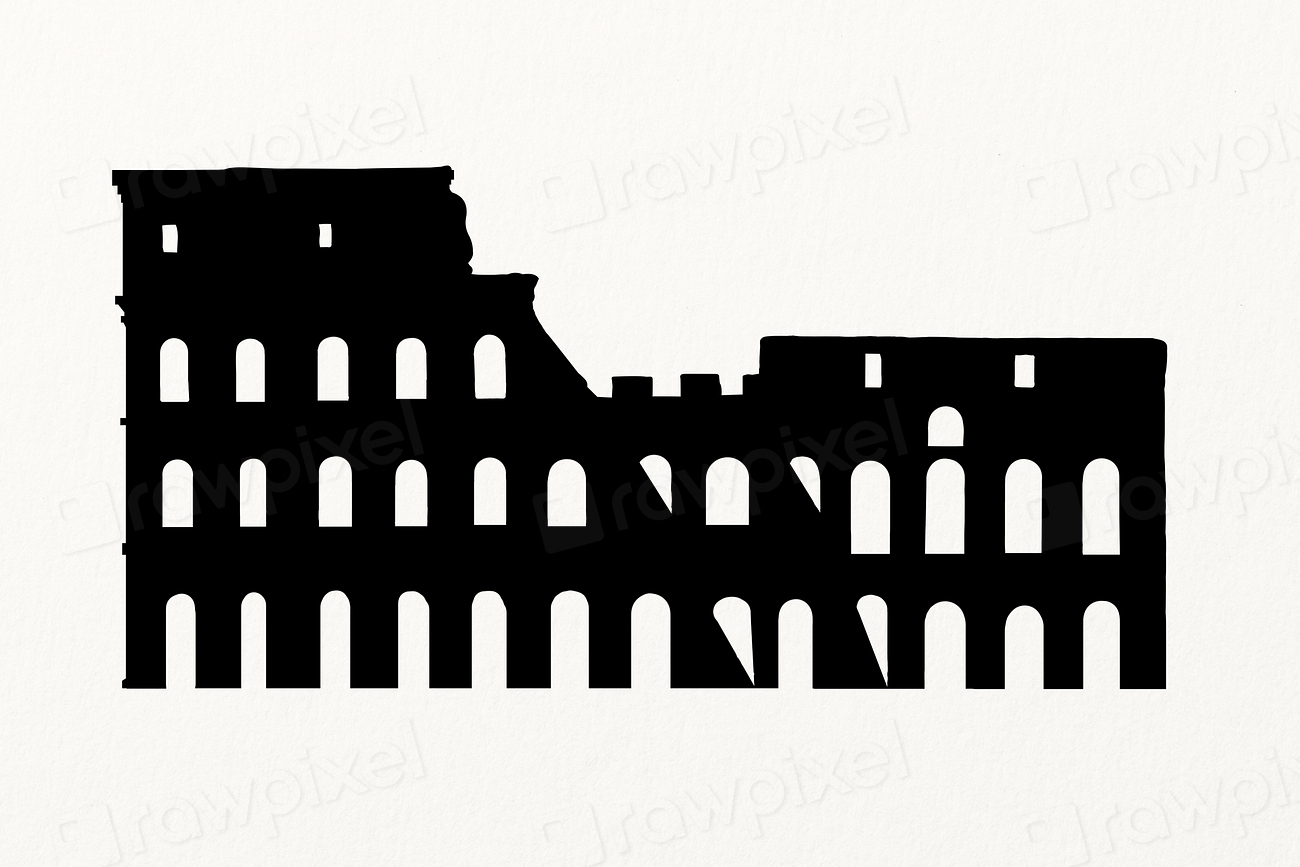 The Colosseum silhouette, Italy's historical | Free Photo - rawpixel