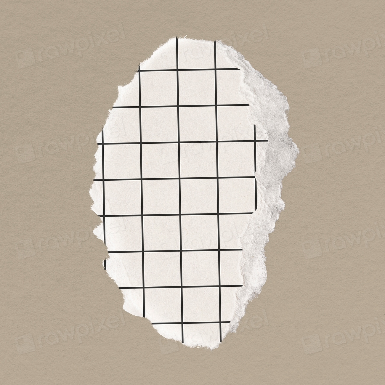 Torn grid paper clipart, textured | Free Photo - rawpixel