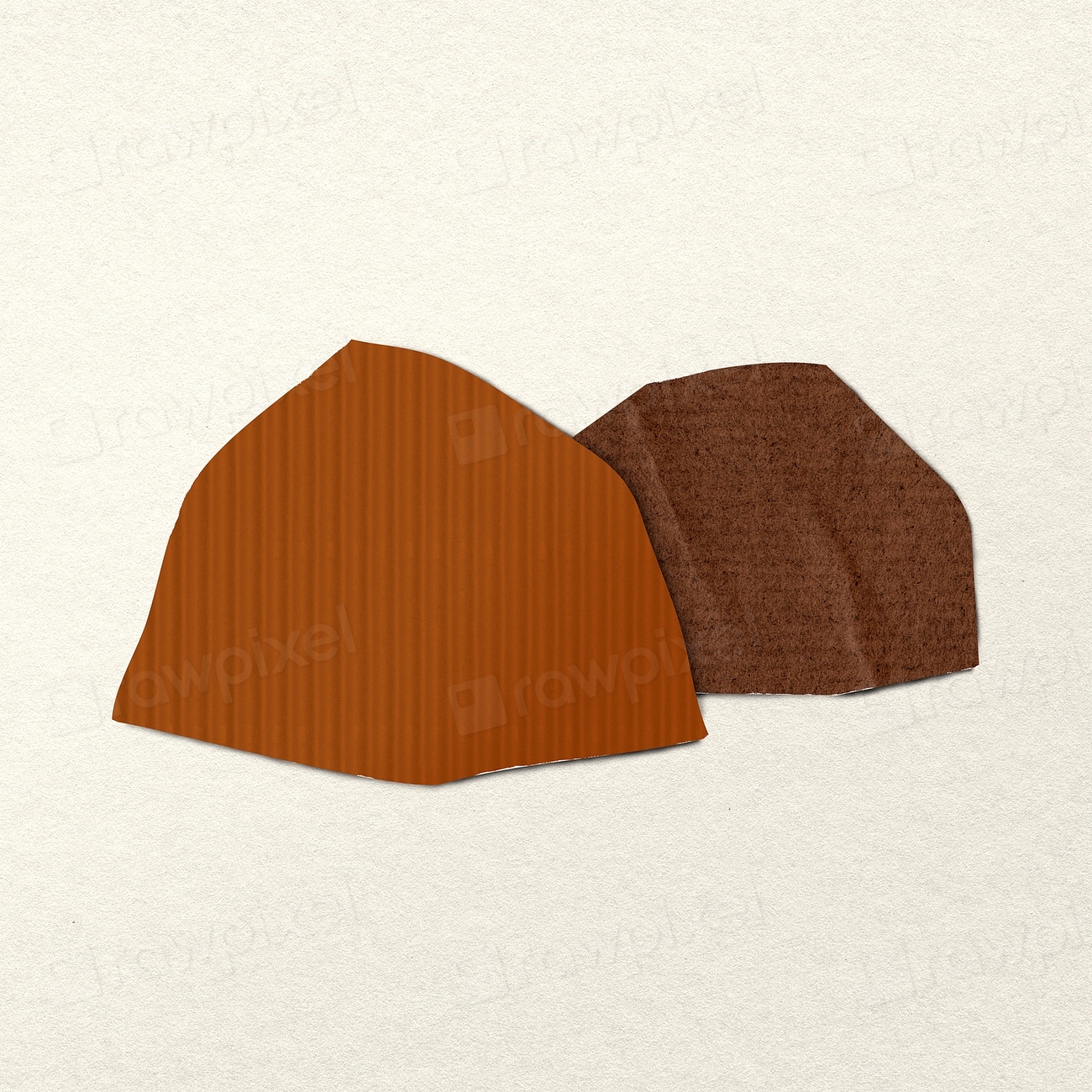 Abstract brown shape, paper craft | Free Photo - rawpixel