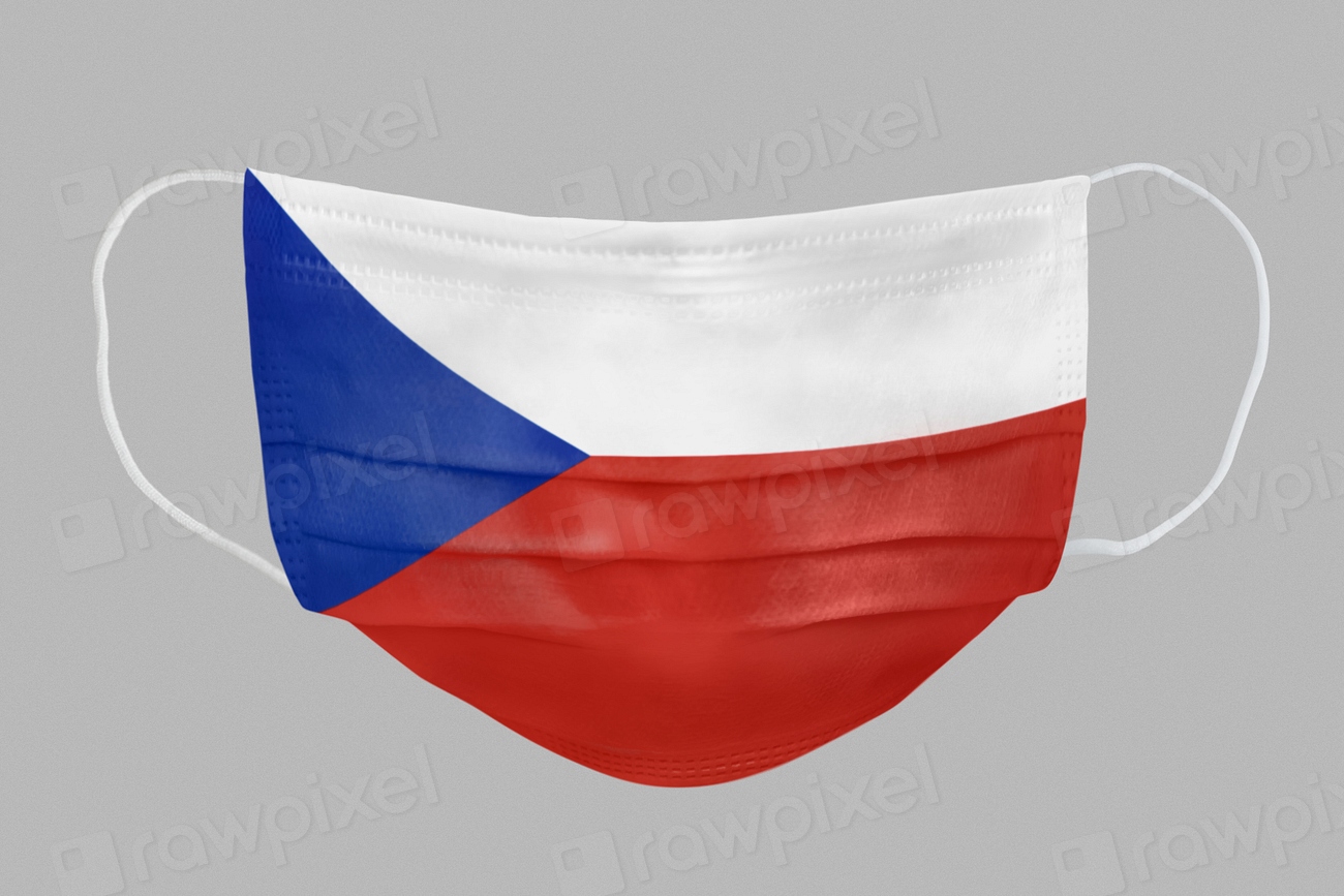 Czech flag pattern on a face | Free PSD - rawpixel