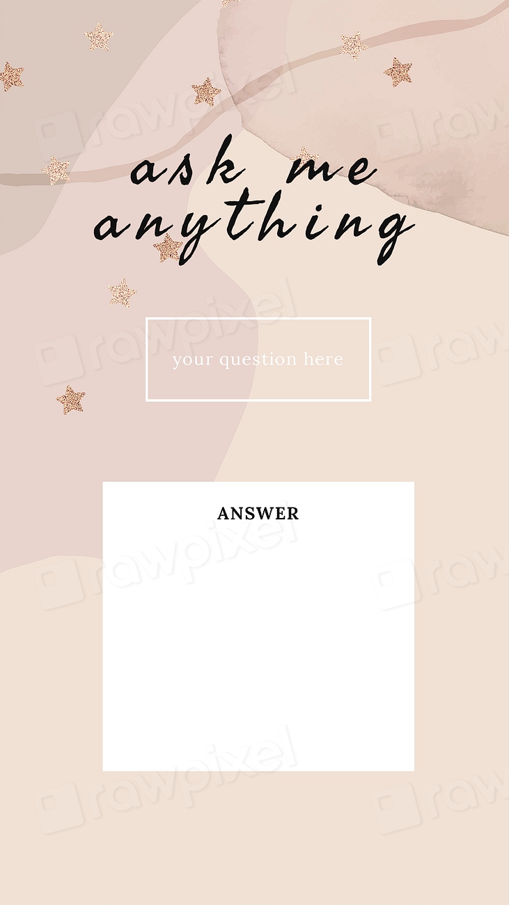 Ask me anything social media | Free PSD Template - rawpixel