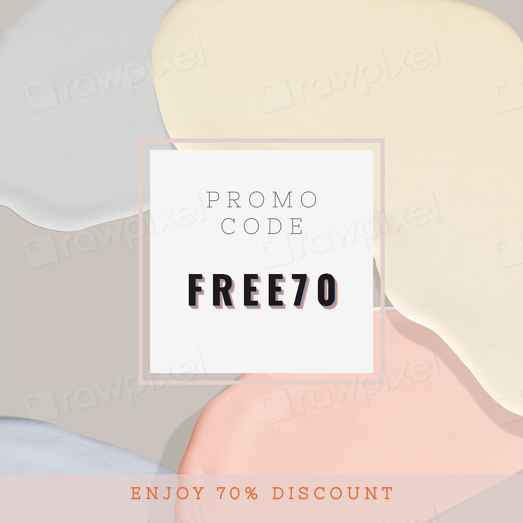 Promo code discount banner template | Free PSD Template - rawpixel