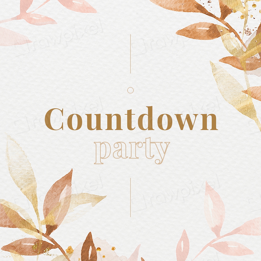 Countdown party editable template psd | Premium PSD Template - rawpixel