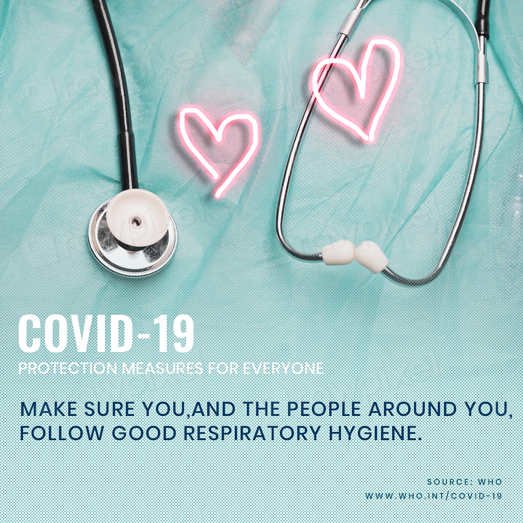 Follow good respiratory hygiene coronavirus | Premium PSD - rawpixel