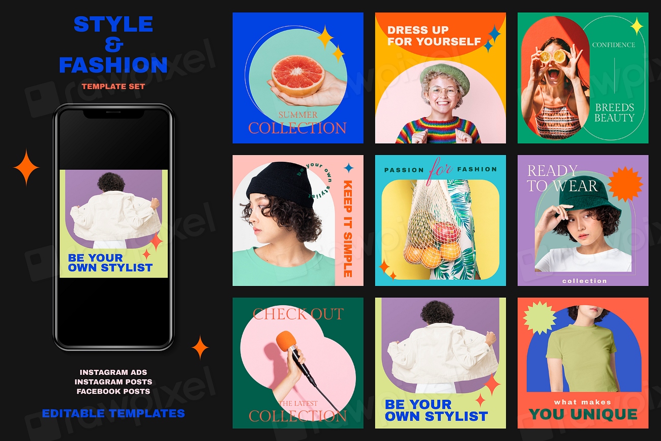 Style and fashion template psd | Premium PSD - rawpixel