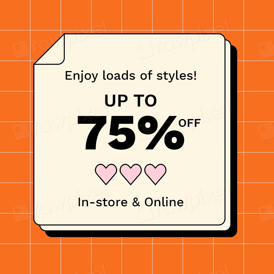 Sale Facebook Post Template Editable Free PSD Template Rawpixel