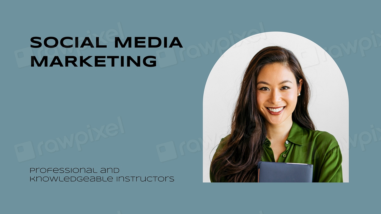 Marketing course presentation template, professional | Premium Vector ...