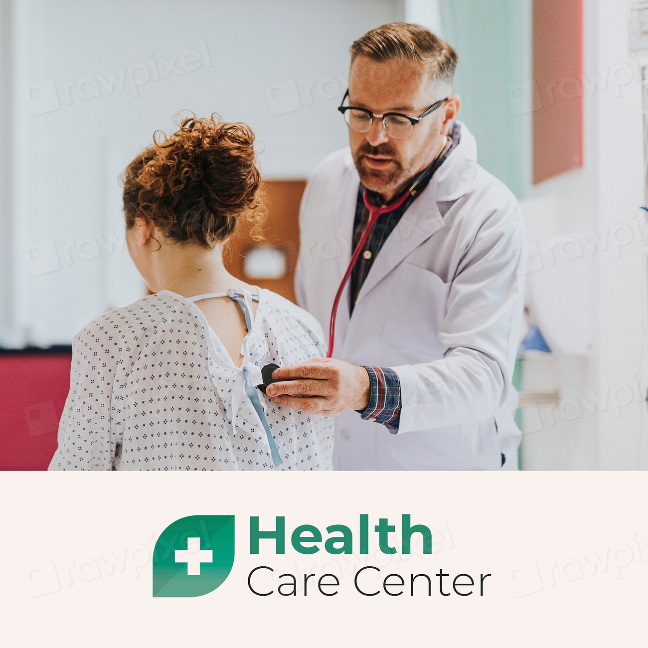 Hospital Facebook post template, medical | Free PSD Template - rawpixel