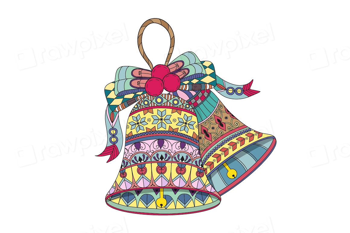 Decorative Christmas bells vector | Premium Vector Illustration - rawpixel