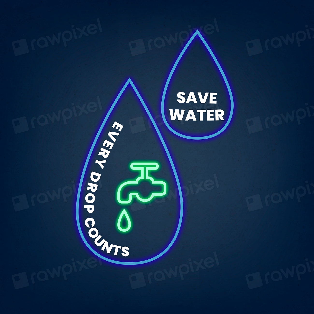 Glowing neon sign psd illustration | Free PSD Template - rawpixel