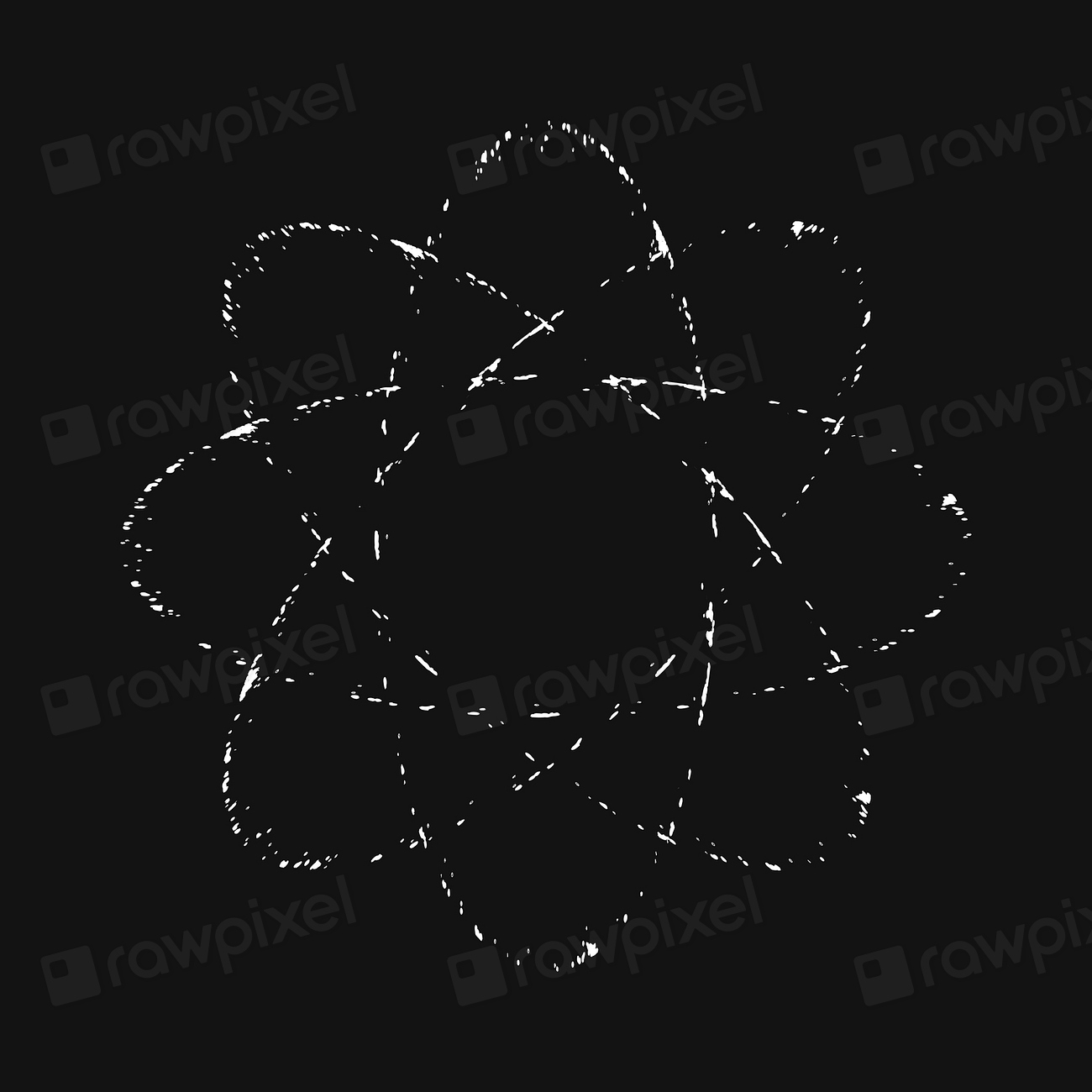 Cyberpunk atom collage element, science | Premium PSD - rawpixel