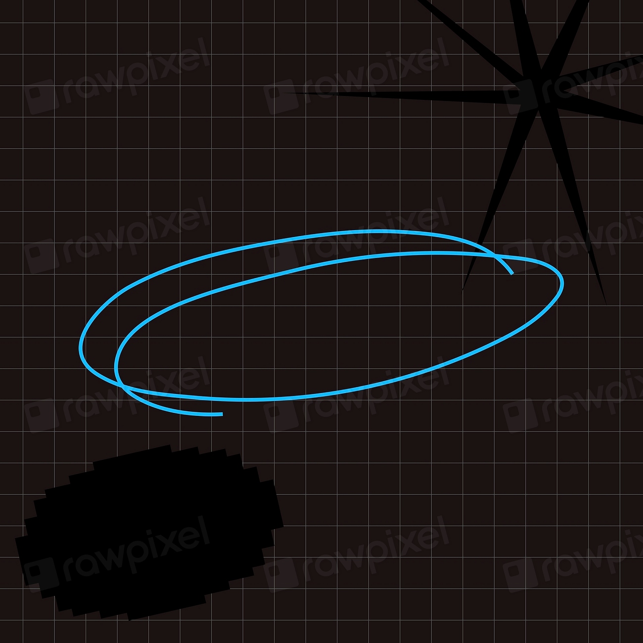 Oval shape collage element, abstract | Premium PSD - rawpixel