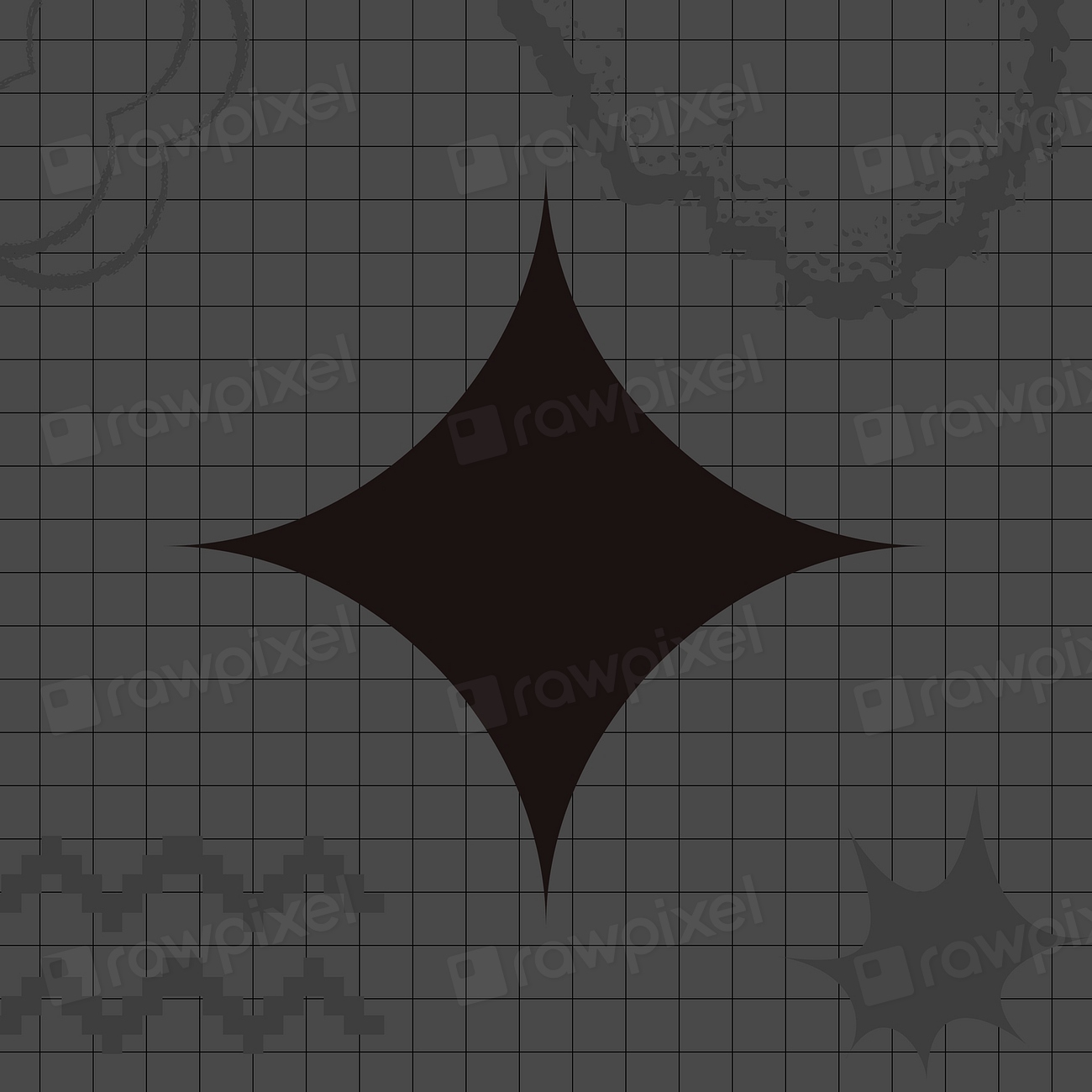 Sparkle shape clipart, black retro | Premium PSD - rawpixel