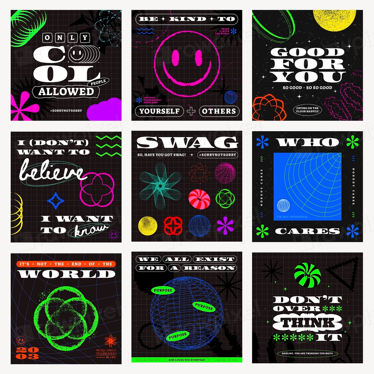 Funky party Facebook ad templates, | Premium Vector - rawpixel