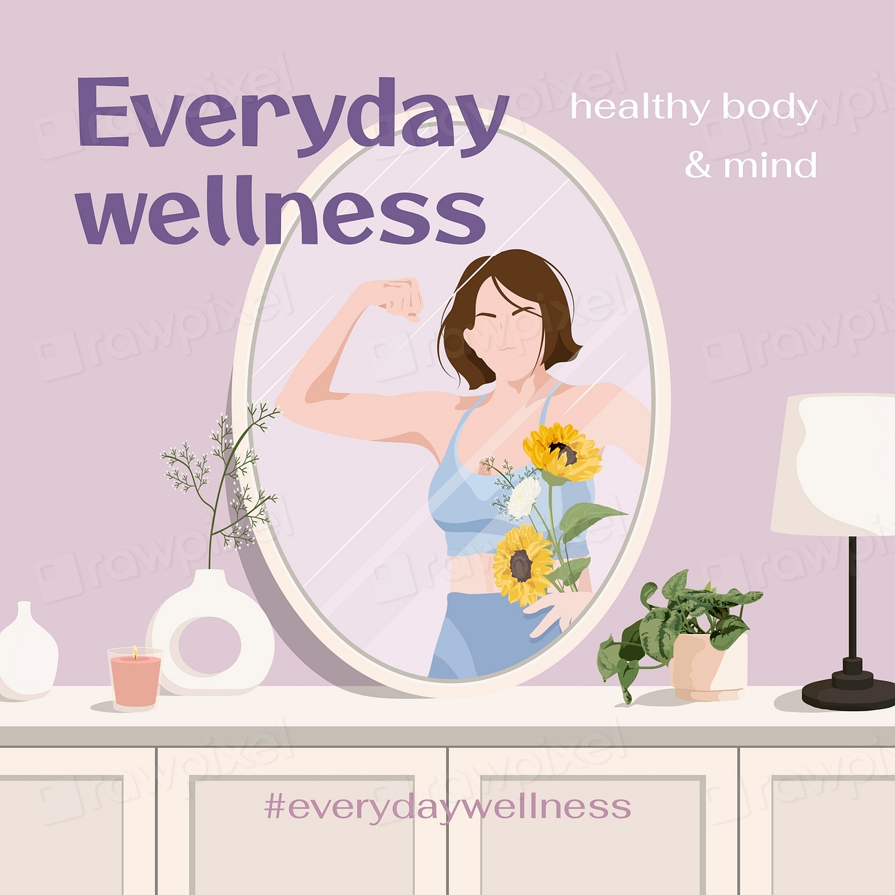 Health & wellness Instagram post | Premium Vector Template - rawpixel