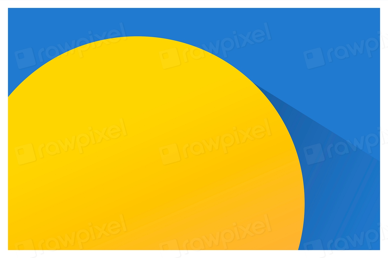 Round yellow and blue abstract | Free Vector - rawpixel