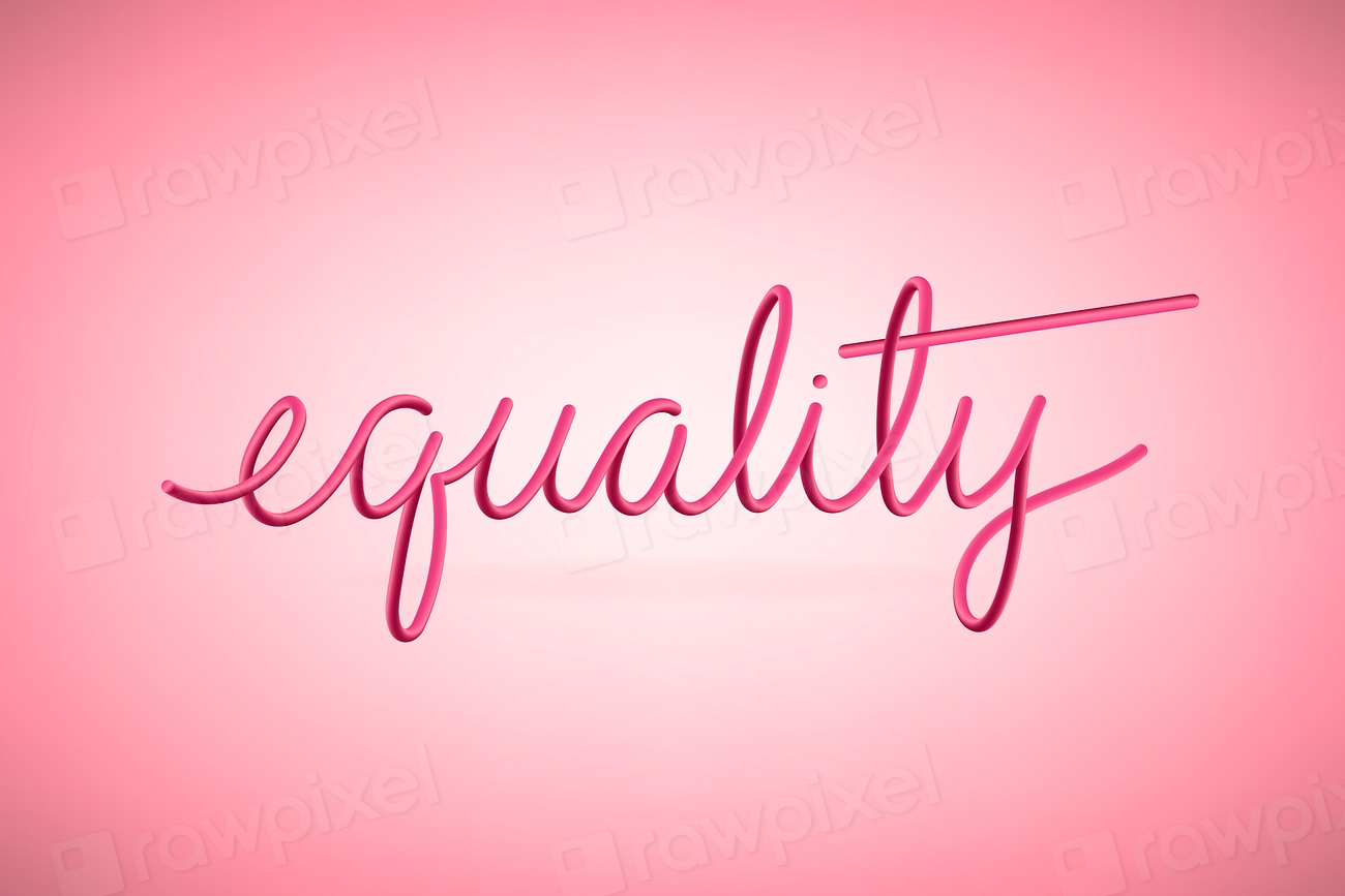 Handwritten Equality 3D word vector | Premium Vector - rawpixel