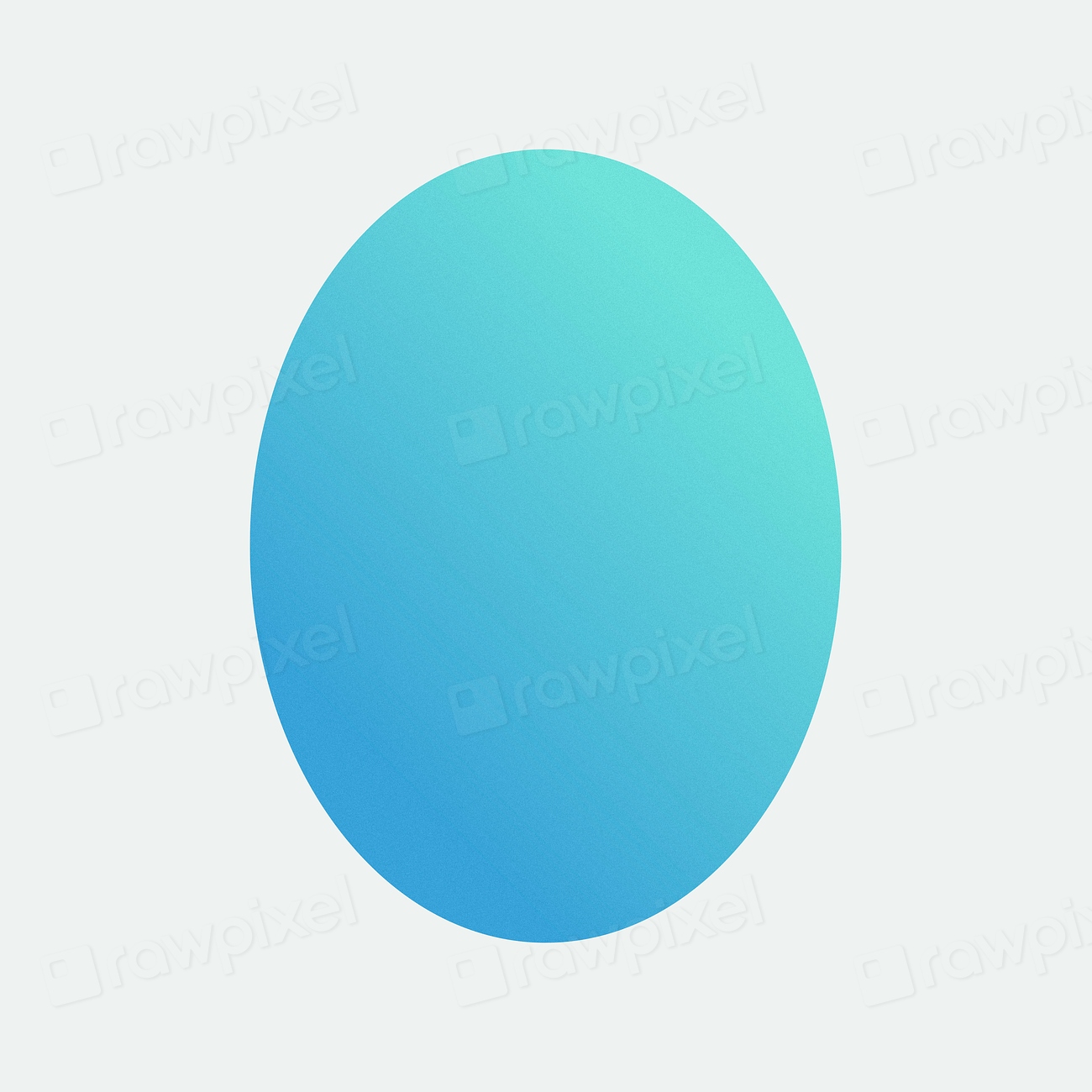 Blue gradient oval geometric shape | Free PSD - rawpixel