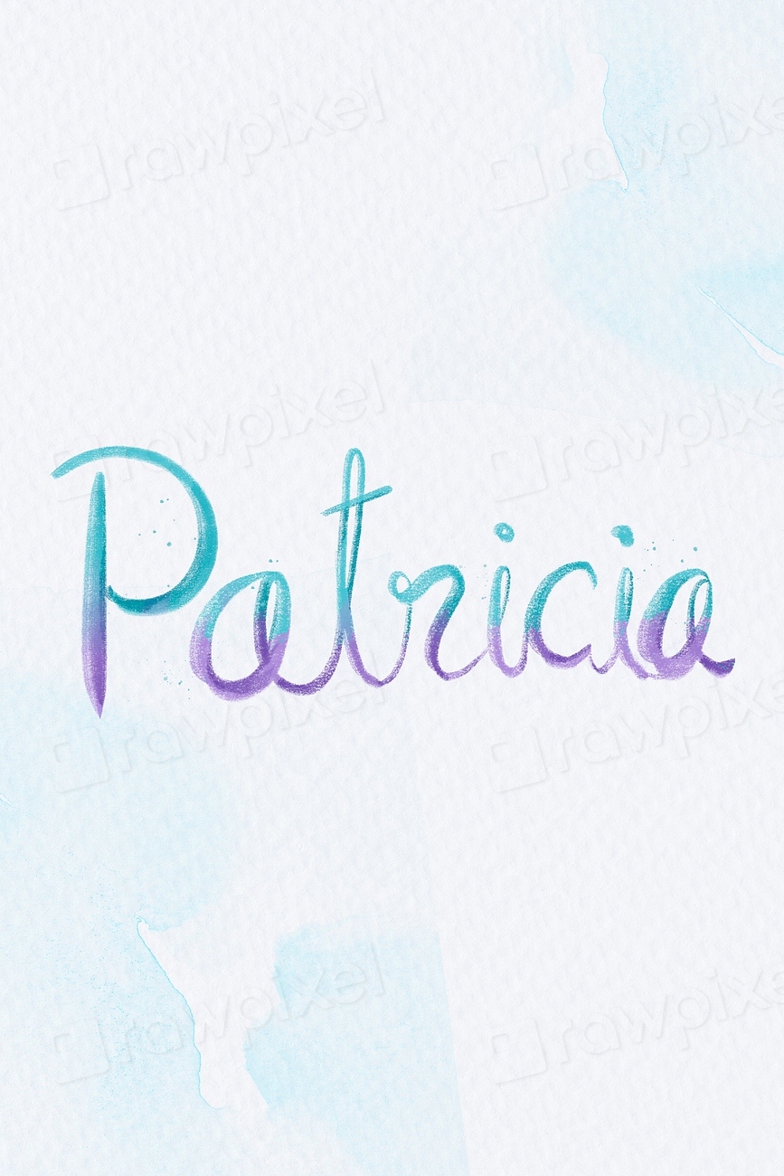 Patricia name hand lettering psd | Free PSD - rawpixel