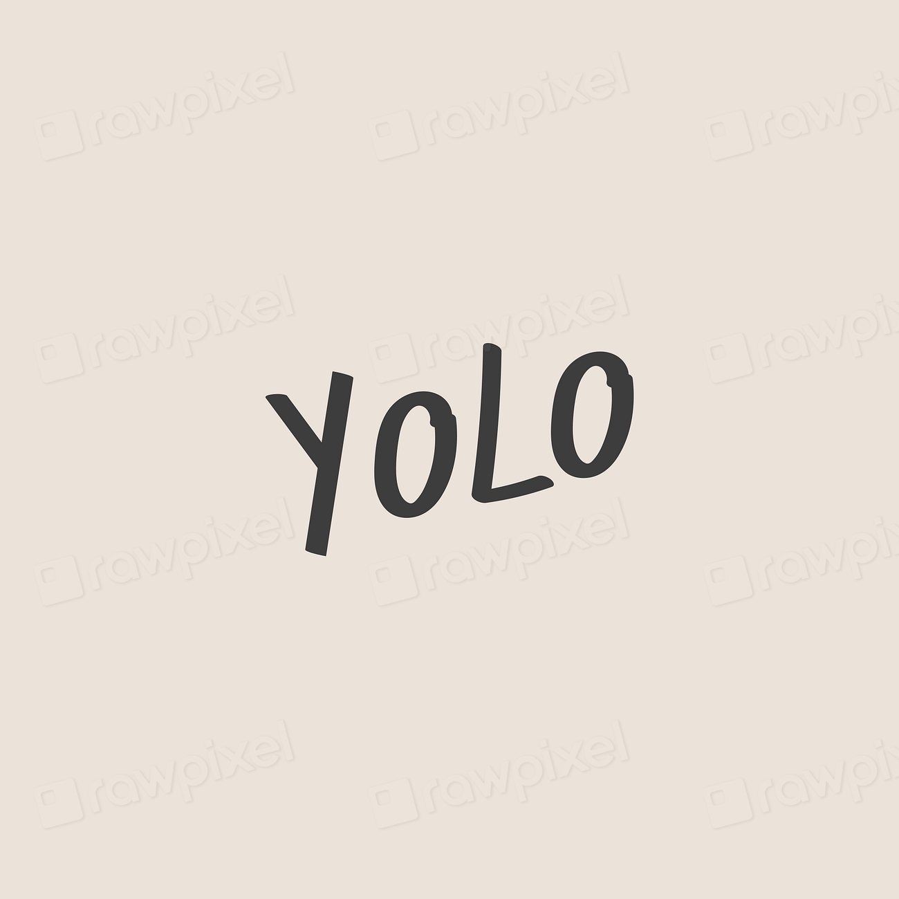Doodle yolo text vector in black | Free Vector - rawpixel