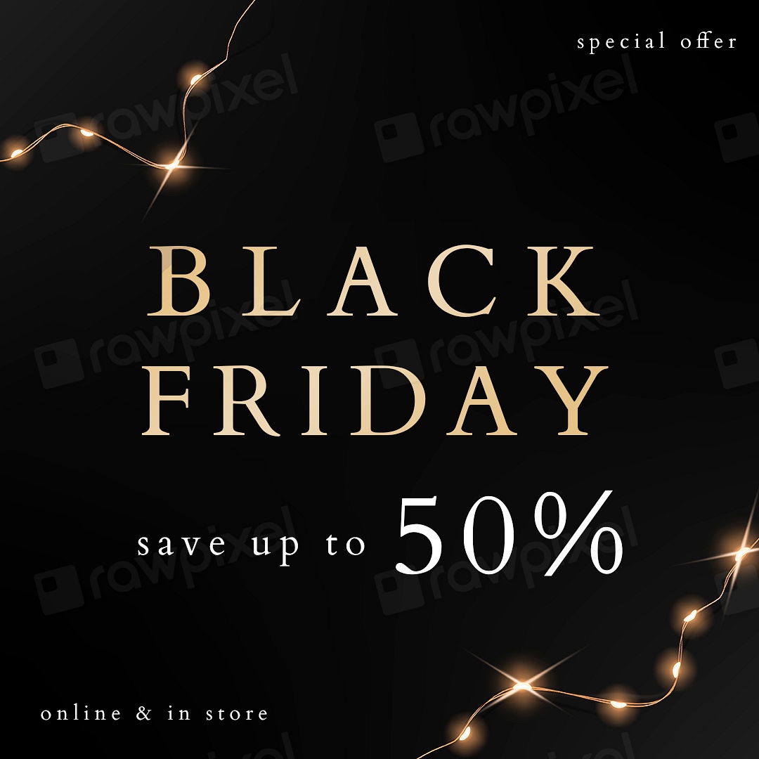 Black Friday psd editable marketing | Free PSD Template - rawpixel