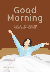 Good morning editable poster template | Premium Editable Template ...