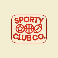 Sports club logo template | Premium Logo Maker - rawpixel