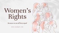 Women's rights blog banner template | Free Editable Template - rawpixel