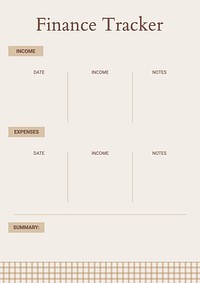 Finance tracker template | Premium Editable Template - rawpixel