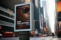 City advertisement sign editable mockup | Premium Mockup Generator ...