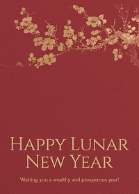 Lunar New Year card template | Premium Editable Template - rawpixel