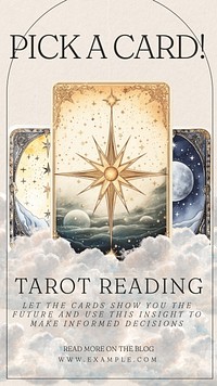 Pick card Facebook story template | Premium Editable Template - rawpixel