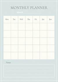 Monthly planner template, editable design | Premium Editable Template ...