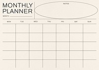 Monthly planner template, editable design | Premium Editable Template ...