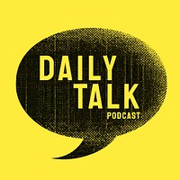 Daily talk podcast logo, editable | Premium Logo Maker - rawpixel