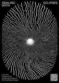 Lunar eclipse astrology poster template | Premium Editable Template ...