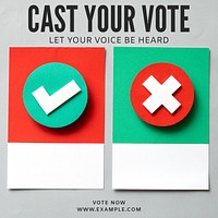 Vote Facebook post template | Premium Editable Template - rawpixel