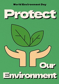 Protect environment poster template, editable | Free Editable Template ...