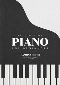 Music lesson book cover template | Premium Editable Template - rawpixel
