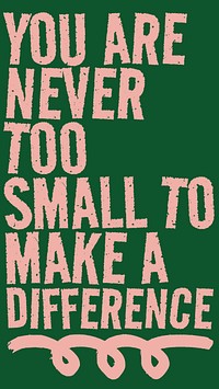 Inspirational quote mobile phone wallpaper | Free Editable Template ...