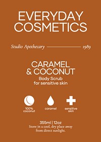 Body scrub label template, editable | Premium Editable Template - rawpixel