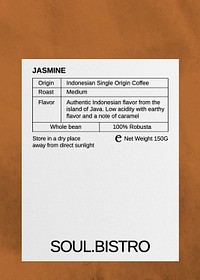 Coffee label template, editable branding | Premium Editable Template ...