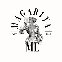 Cocktail bar logo template, editable | Premium Logo Maker - rawpixel